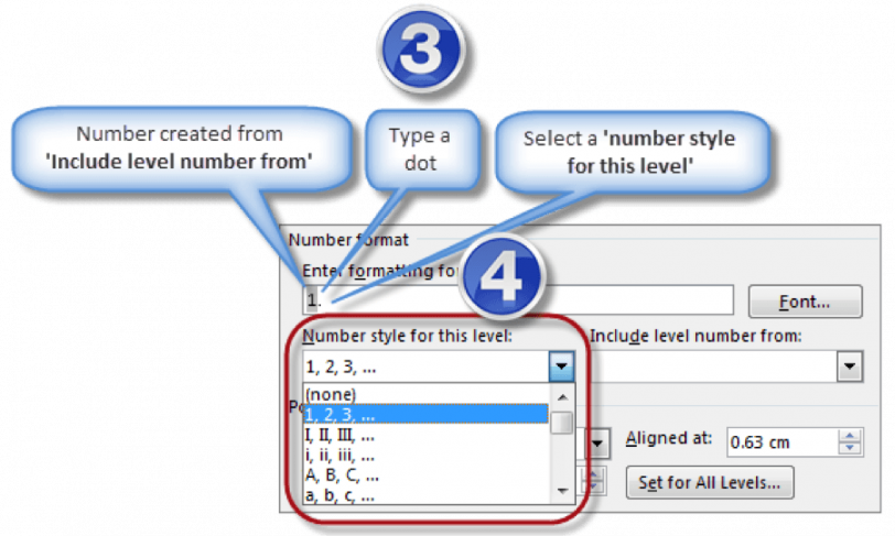 How to create and set up multilevel numbering in Word that works ...