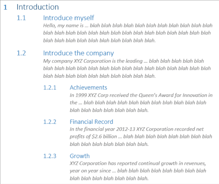 How to create and set up multilevel numbering in Word that works ...