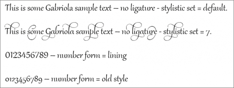 Ligatures and Stylistic Effects in Microsoft Word