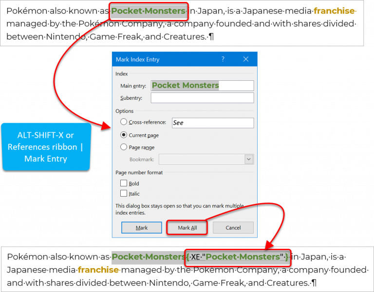 Word Index: 2 ways to build a Word index page | Office Mastery