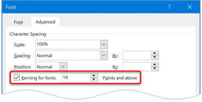 Kerning fonts in Microsoft Word | What is kerning and where is it used?