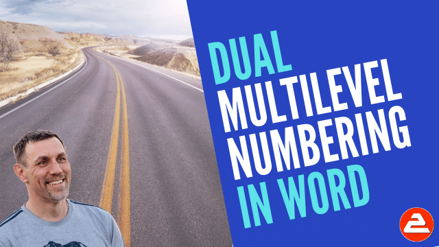 Dual multilevel numbering in Word | How to set it up correctly